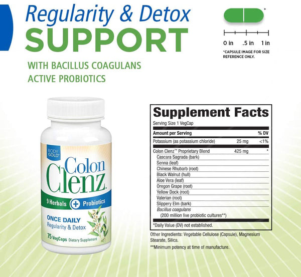 Colon Clenz Regularity & Detox Formula – Body Gold